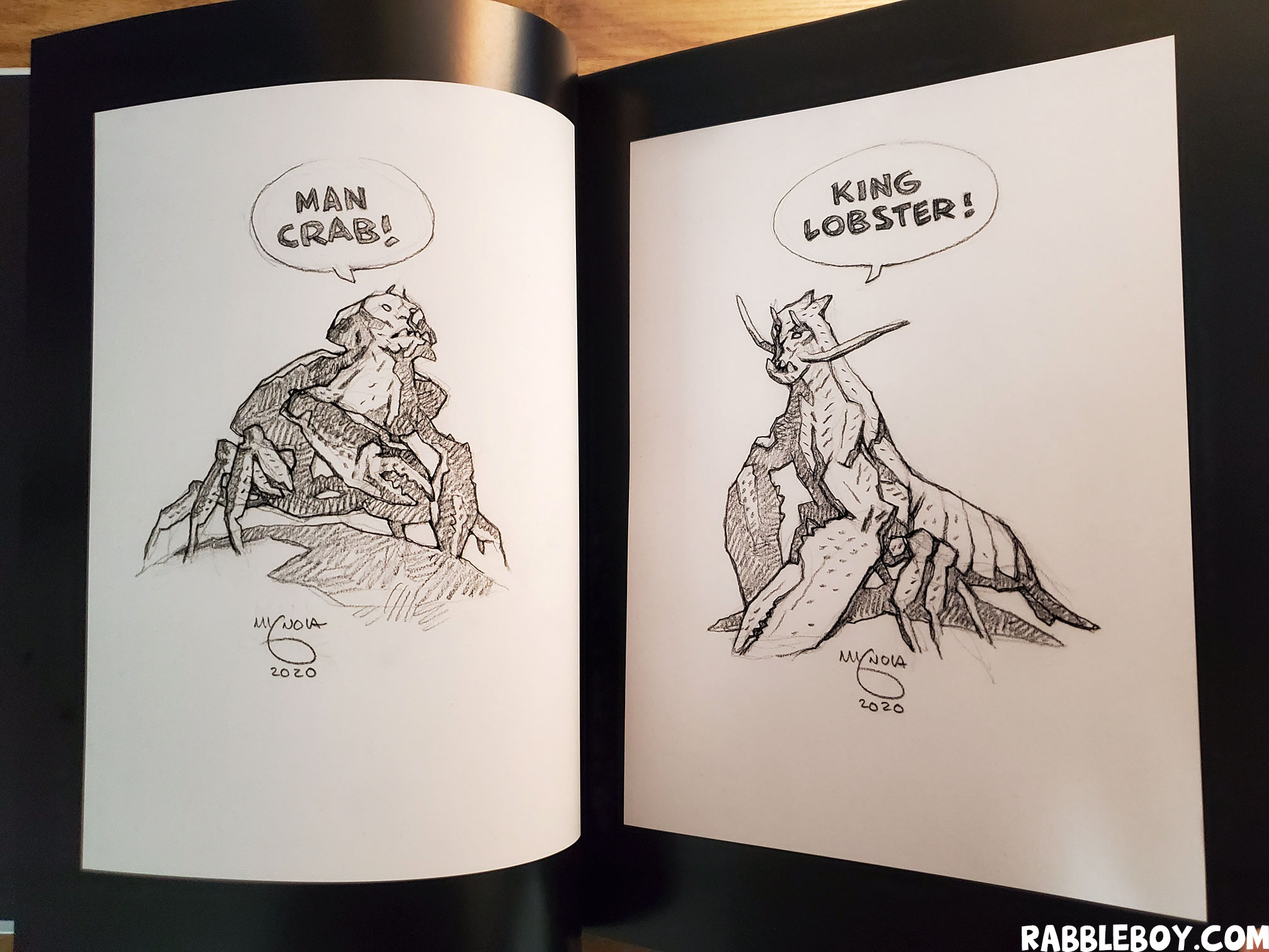 A Preview of the Massive Book -Mike Mignola: The Quarantine Sketchbook – Rabbleboy – Ken Lamug ...